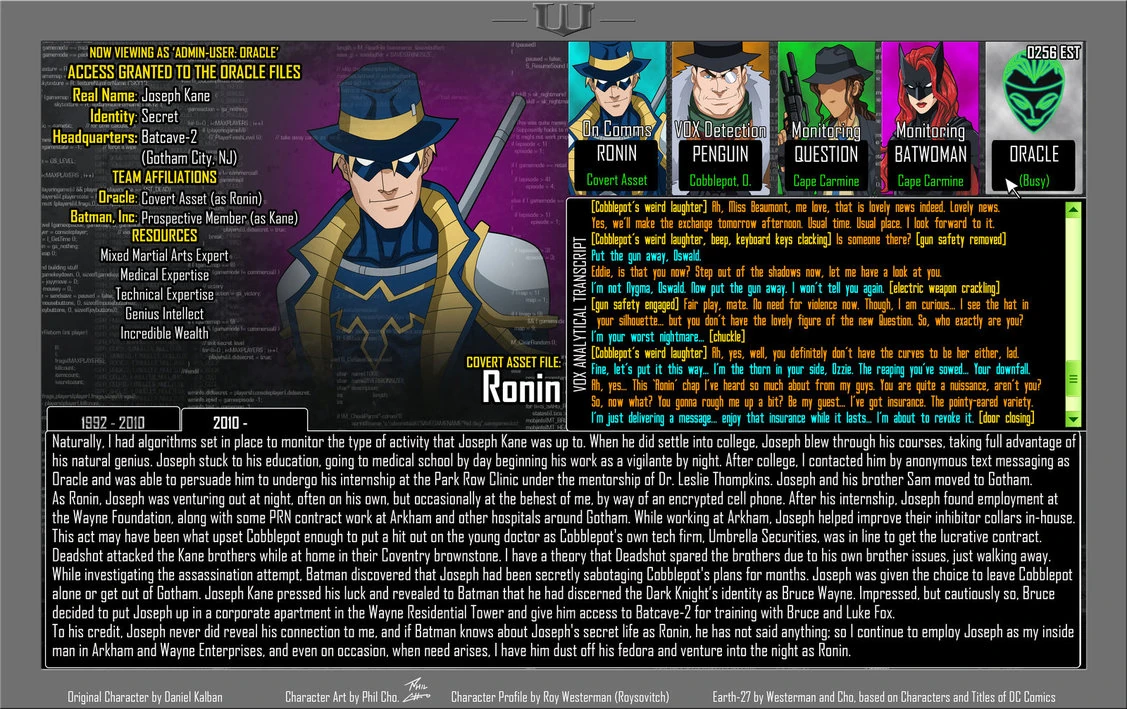 Oracle Files: Joseph Kane 2 | Earth-27 Wiki | Fandom
