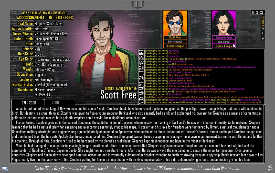 Oracle Files: Scott Free 1 | Earth-27 Wiki | Fandom