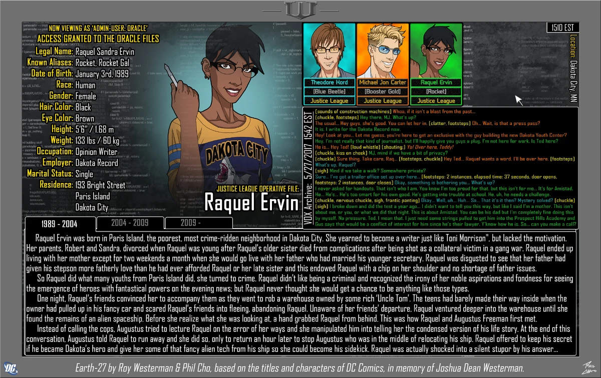 Category:Raquel Ervin/Appearances | Earth-27 Wiki | Fandom