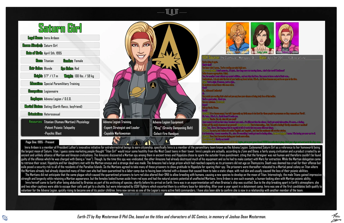 Oracle Files: Imra Ardeen | Earth-27 Wiki | Fandom