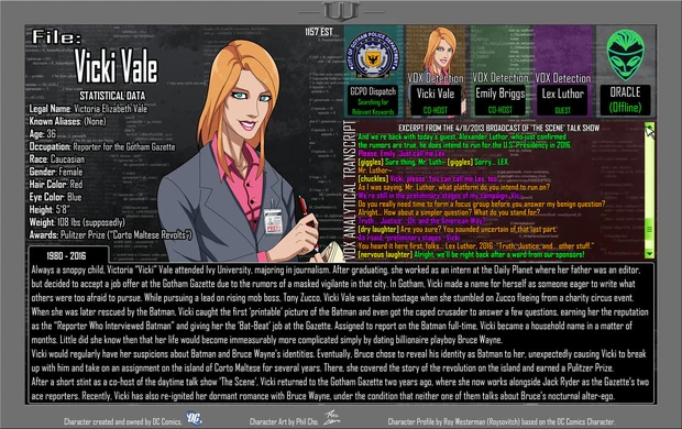 Oracle Files: Vicki Vale | Earth-27 Wiki | Fandom