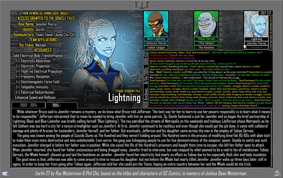 Oracle Files: Jennifer Pierce 2 | Earth-27 Wiki | Fandom