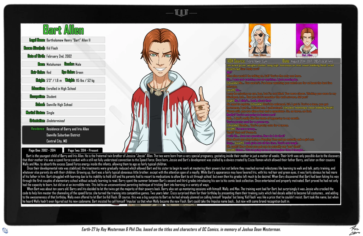Oracle Files: Bart Allen 1 | Earth-27 Wiki | Fandom