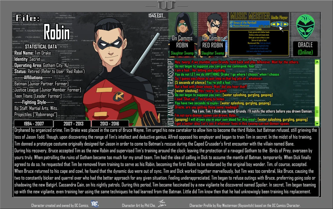 Oracle Files: Tim Drake 2 | Earth-27 Wiki | Fandom