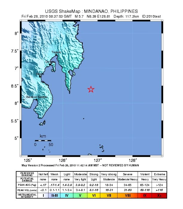2010 February 26, Philippines | Earthquakes Wiki | Fandom