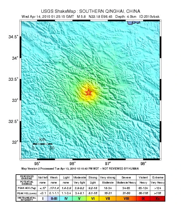2010 April 14 (09:25), China | Earthquakes Wiki | Fandom