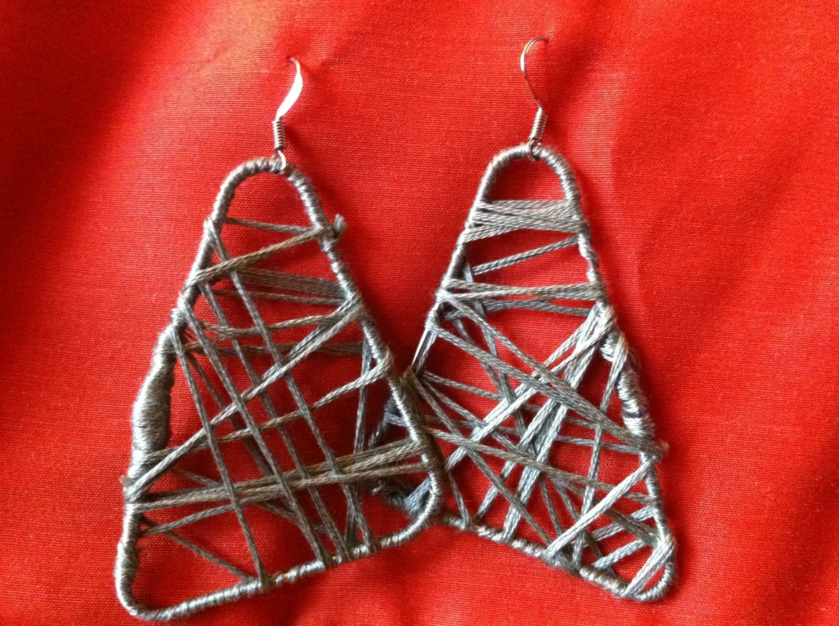 Paperclip and String earrings | Easy Crafts Wiki | Fandom