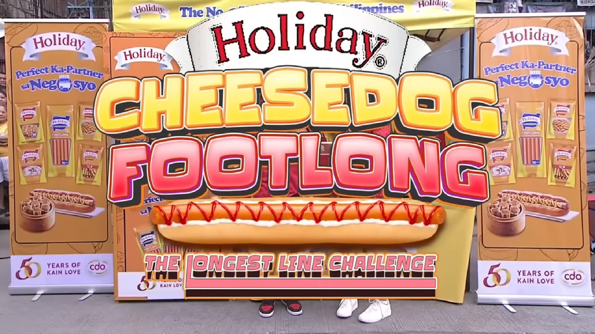 Holiday Cheesedog Footlong: The Longest Line Challenge | Eat Bulaga ...