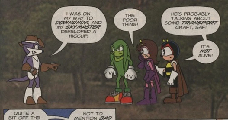 This is an actual panel from Archie Sonic | Fandom