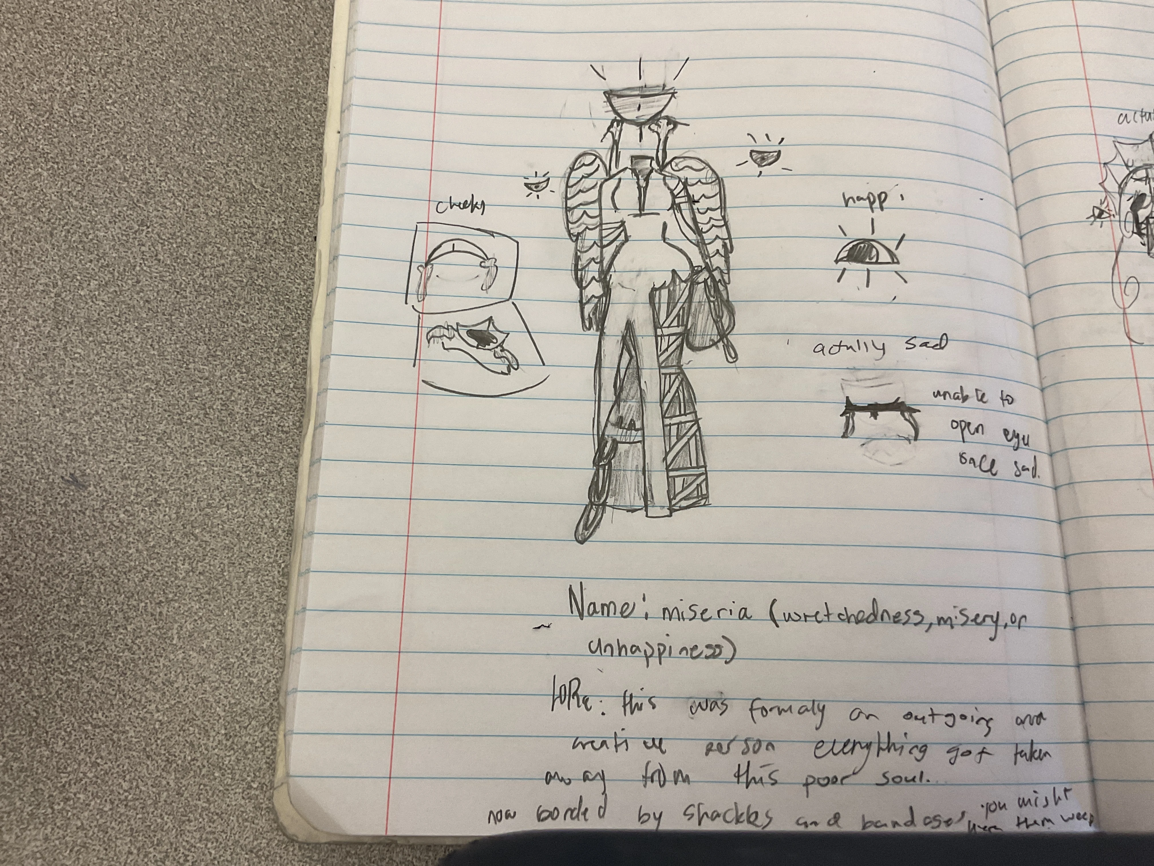 Drew what I think my misery/ sadness would look like | Fandom