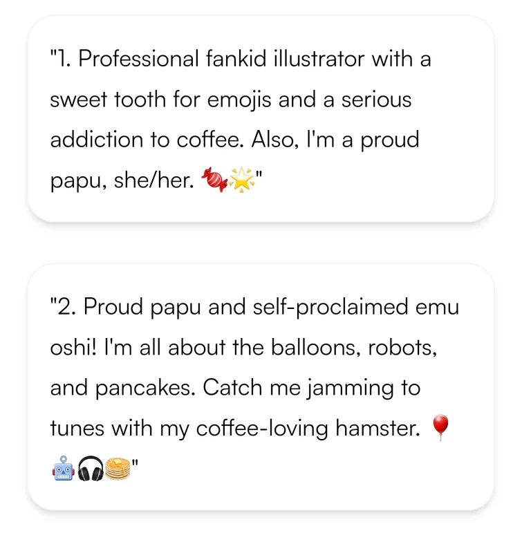 ai generated twitter bio. | Fandom