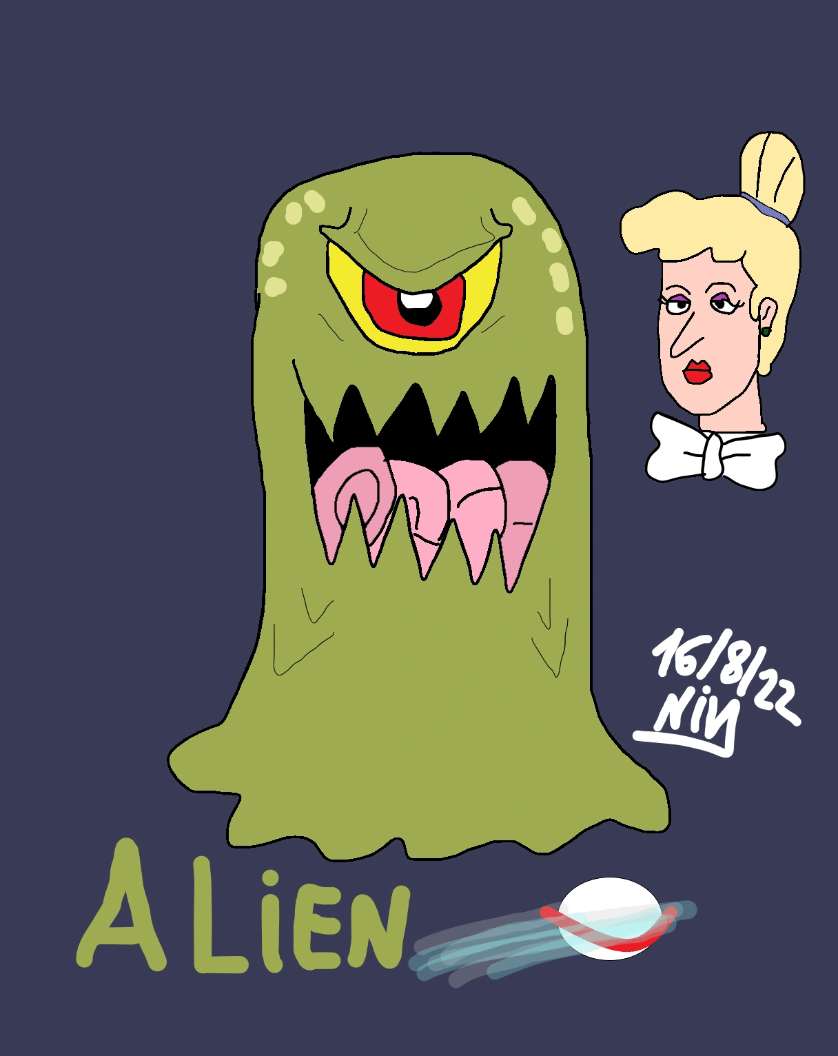 The Alien from "A Pup Named Scooby-Doo", and its true identity: Simone ...