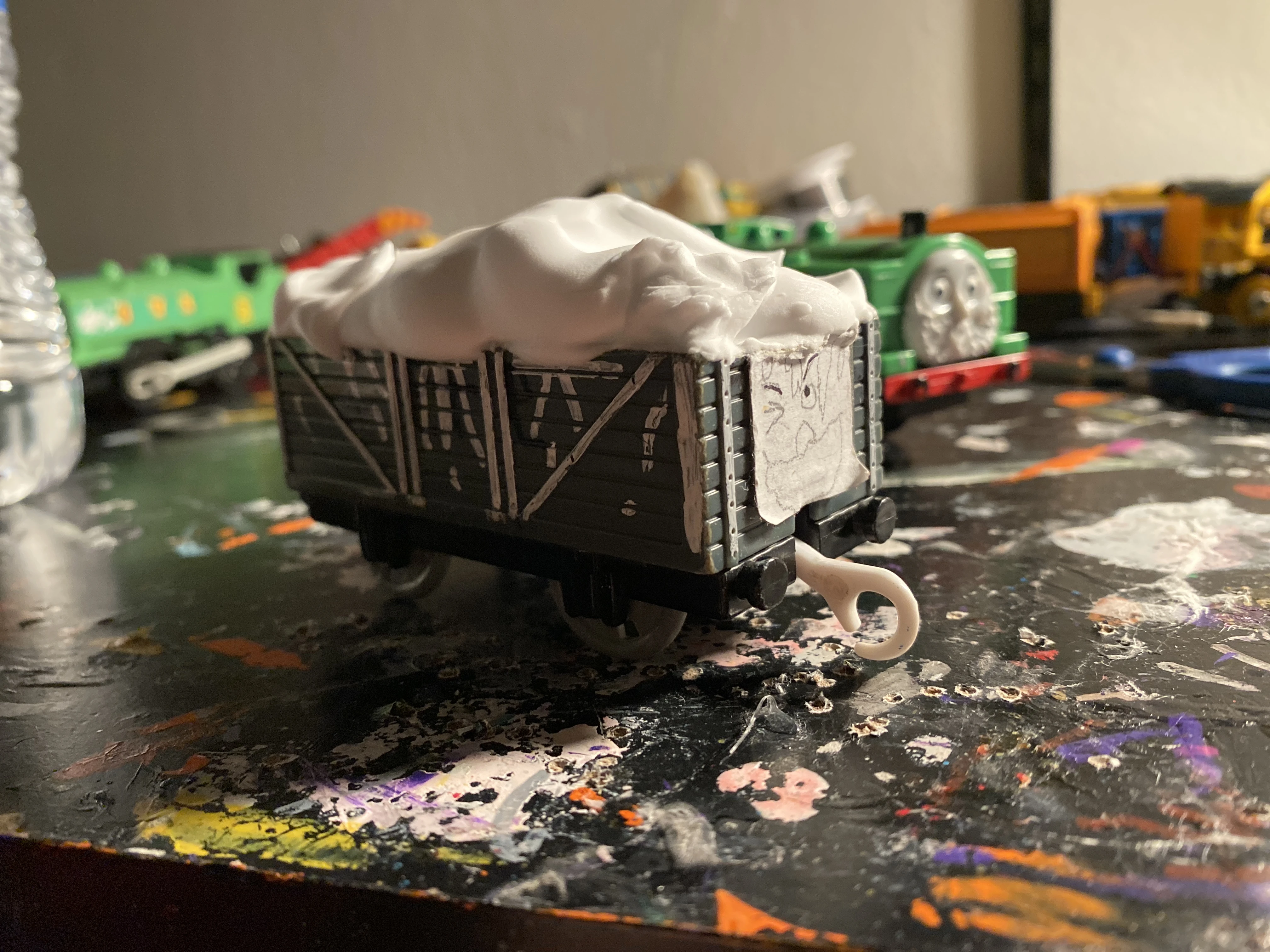 TOMY TrackMaster custom shaving cream truck | Fandom