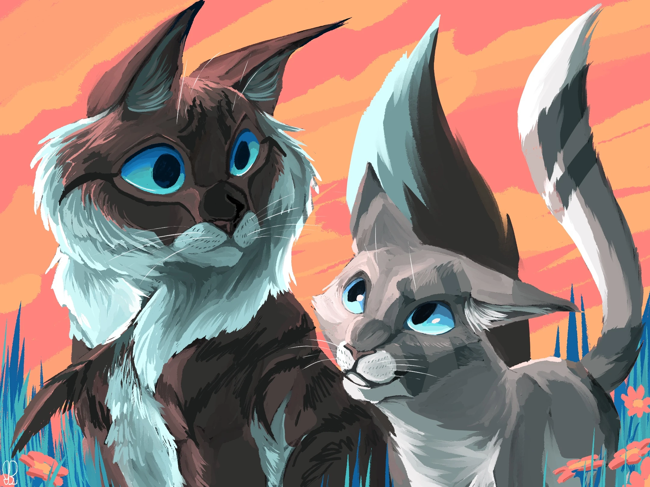 I drew Hawkfrost and Ivypool on Procreate (pls don’t only upvote ...