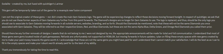 About the Gem Galaxies morph removals.. | Fandom