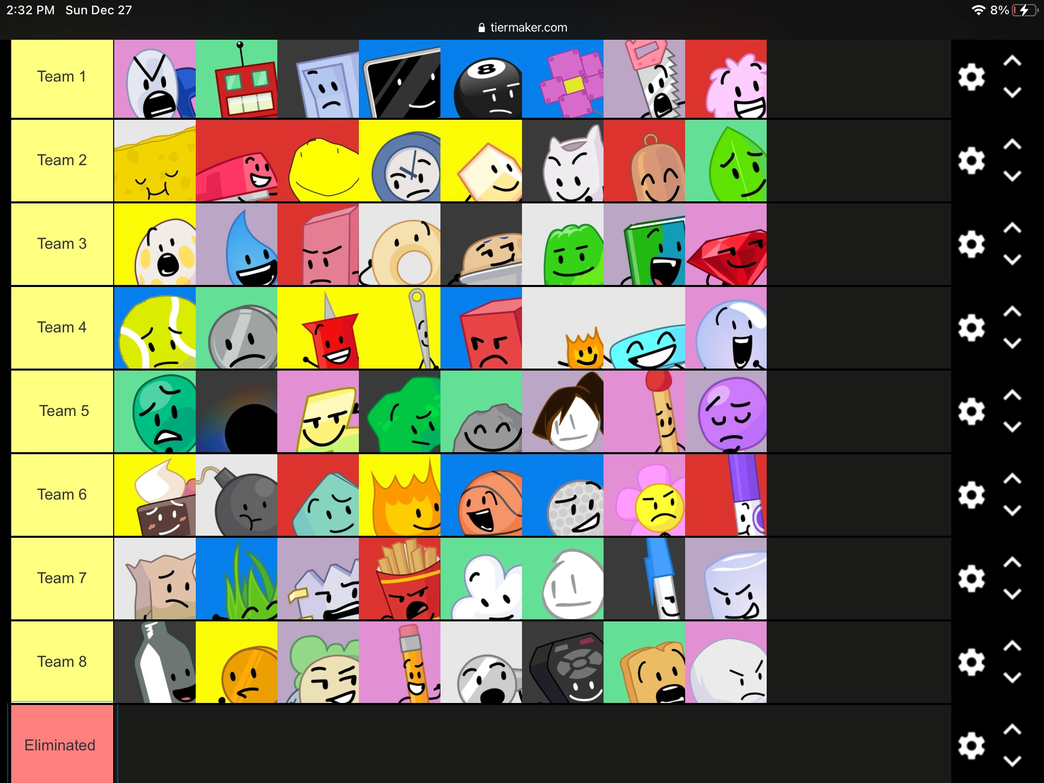 BFB But I’m Using A Random Number Generator #1 (Voting Ended) | Fandom