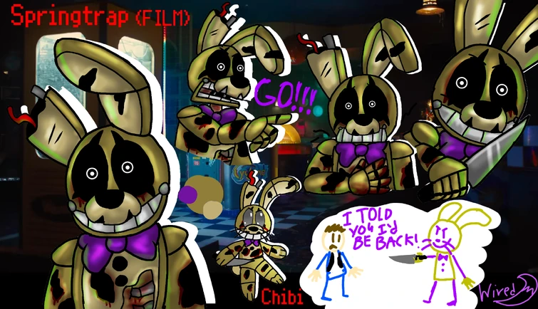FNAF movie 2 Springtrap (art) | Fandom