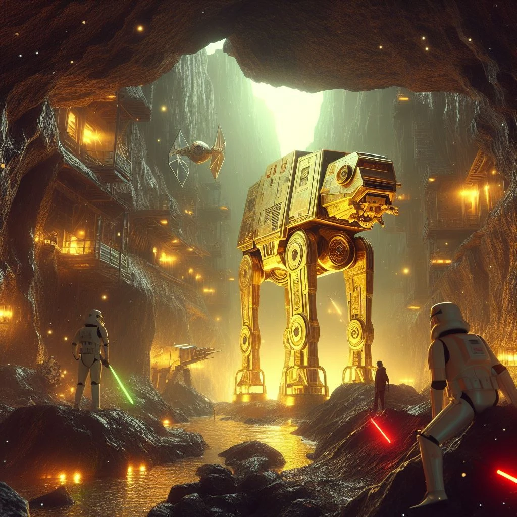 Some More AI Art of Star Wars in a Gold Mine | Fandom