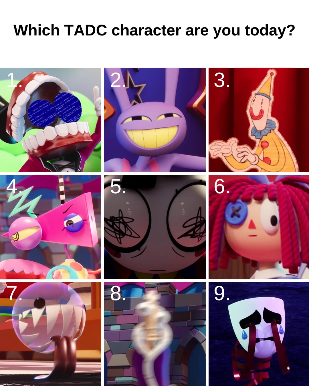 Which Digital Circus character are you today? | Fandom