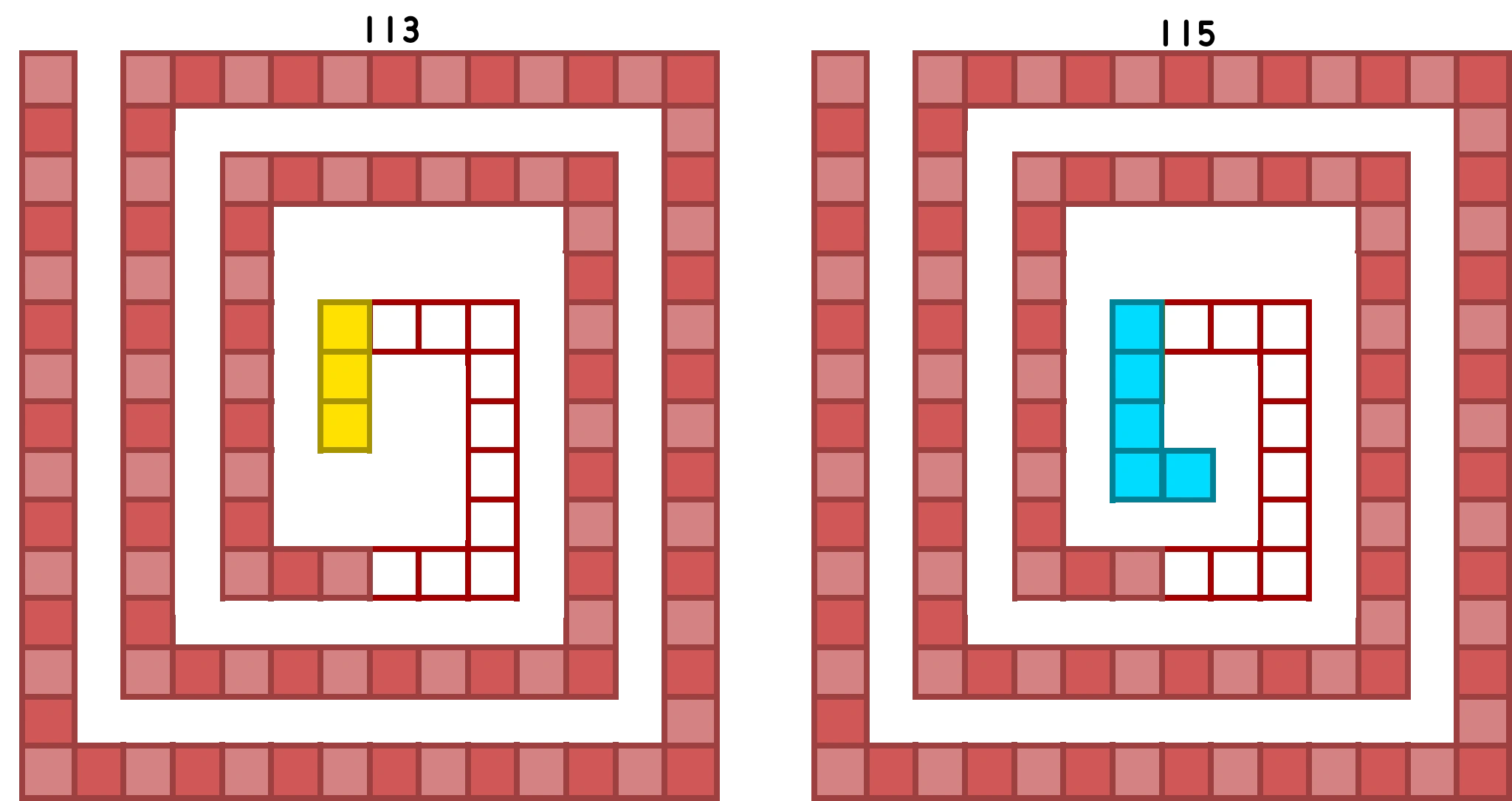 Numberblocks 113 and 115 as spirals (cousin spirals) | Fandom