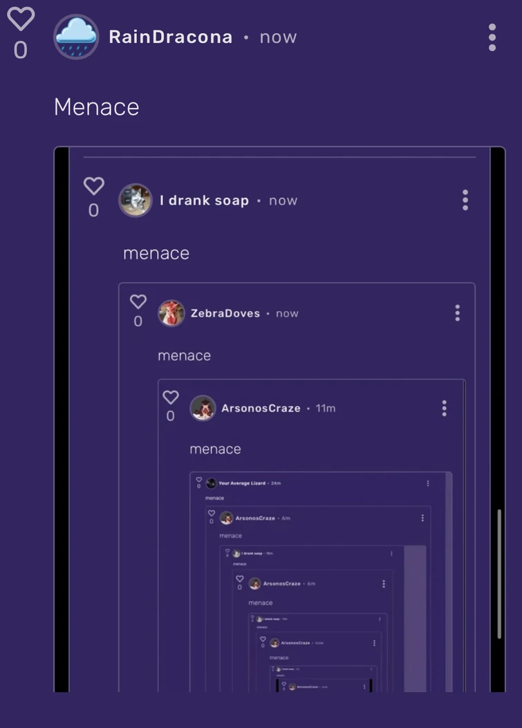 yall remember the time when menace was first showed in creature ...