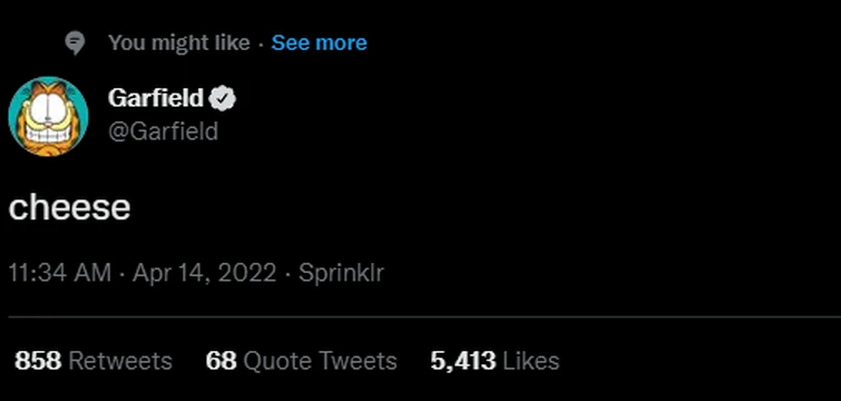 garfield seems high | Fandom