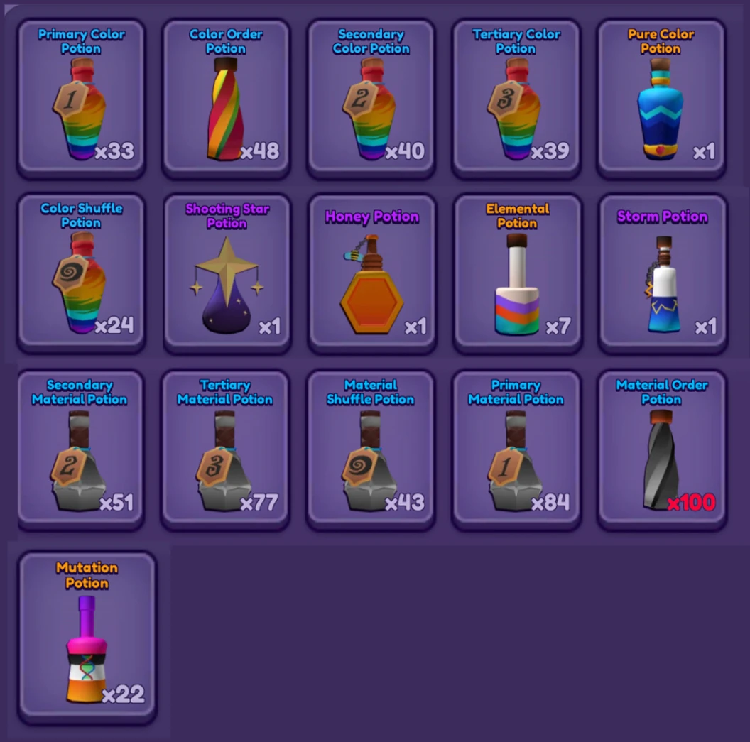 [SELLING LOTS OF P/S/T, MUTS, AND ELEMENTAL POTIONS]!!! | Fandom