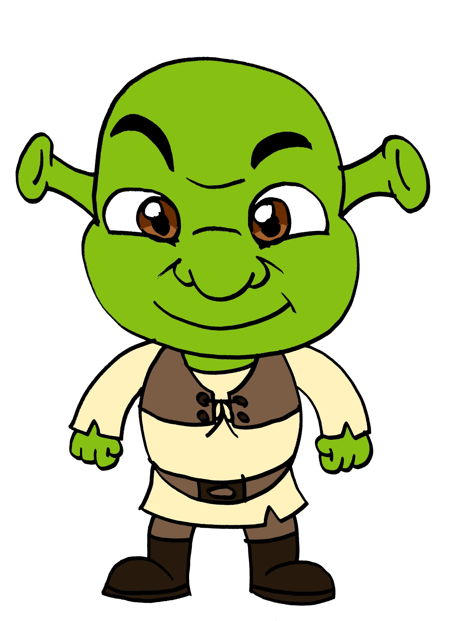 My drawing of Shrek | Fandom