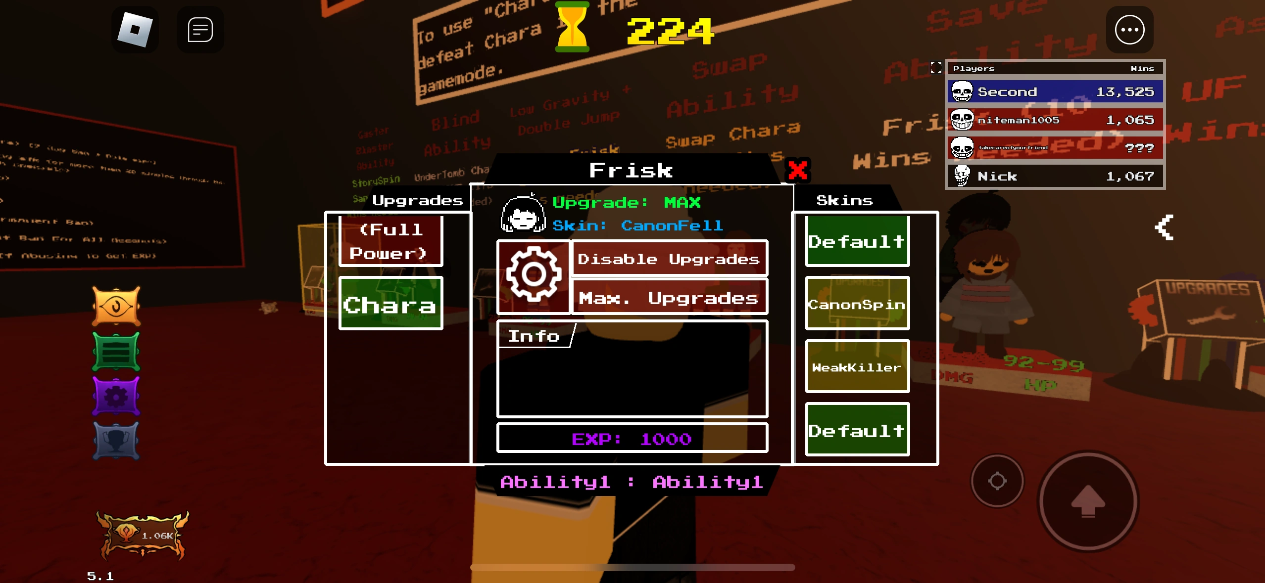 Don’t let chara get to full power guys!1!1!1!1!1!1!1!1!1!1!1!!1!1!1!1!1 ...