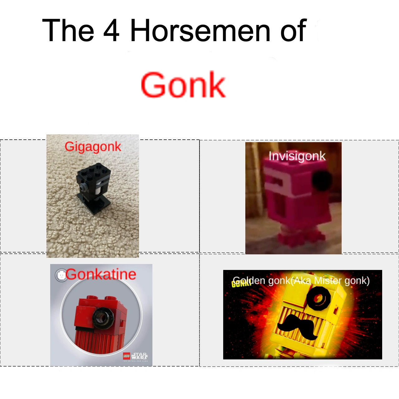 The four horsememe of gonk | Fandom