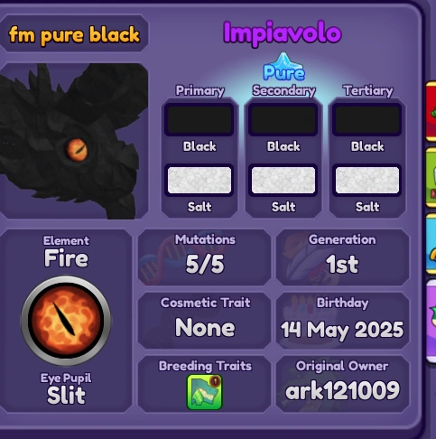 trading a fm pure black imp | Fandom