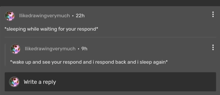 Sometime i do this if you didn't respond to my intercation (yeah i am ...