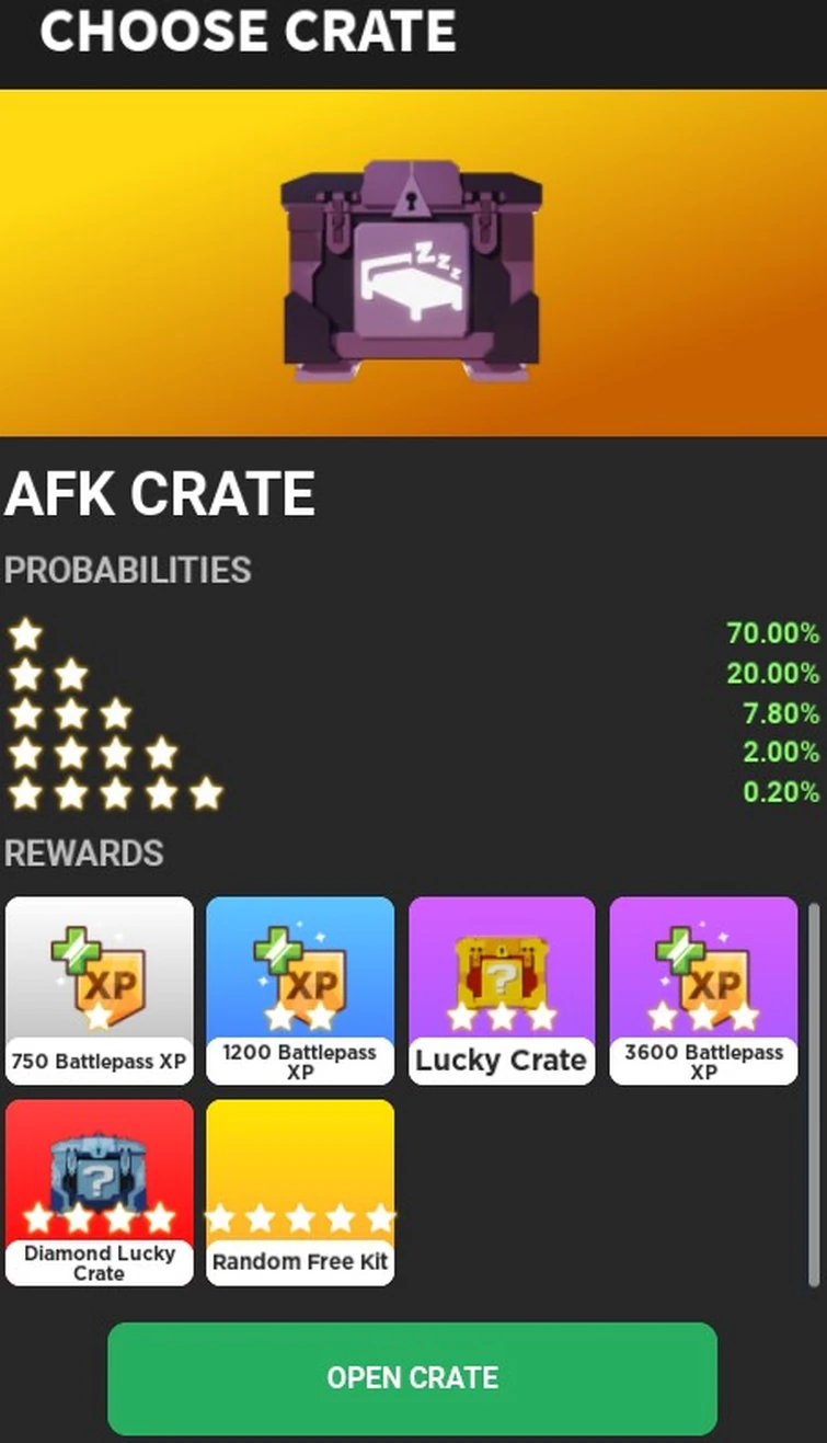 AFK rewards crate | Fandom