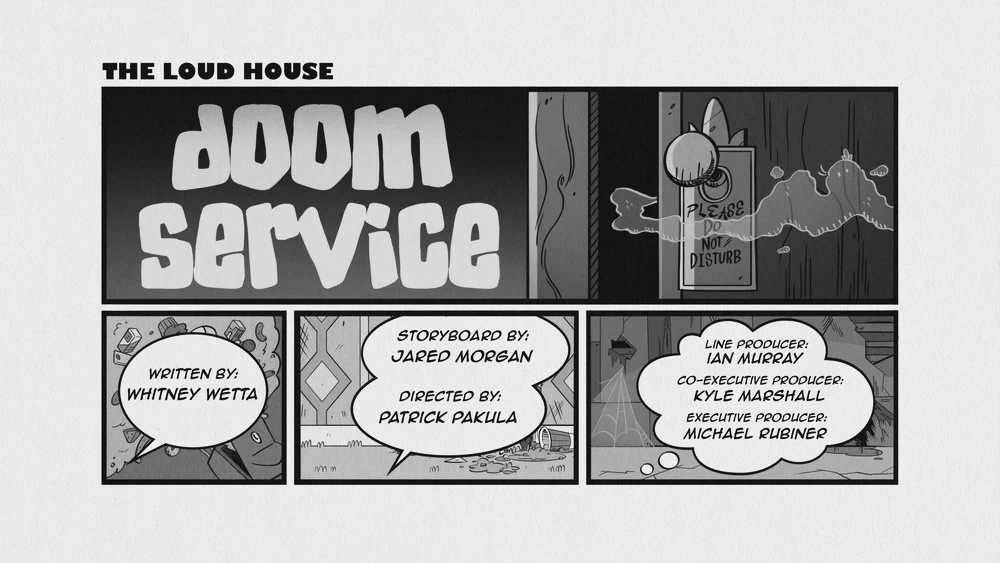 Doom service title card in black and white style | Fandom