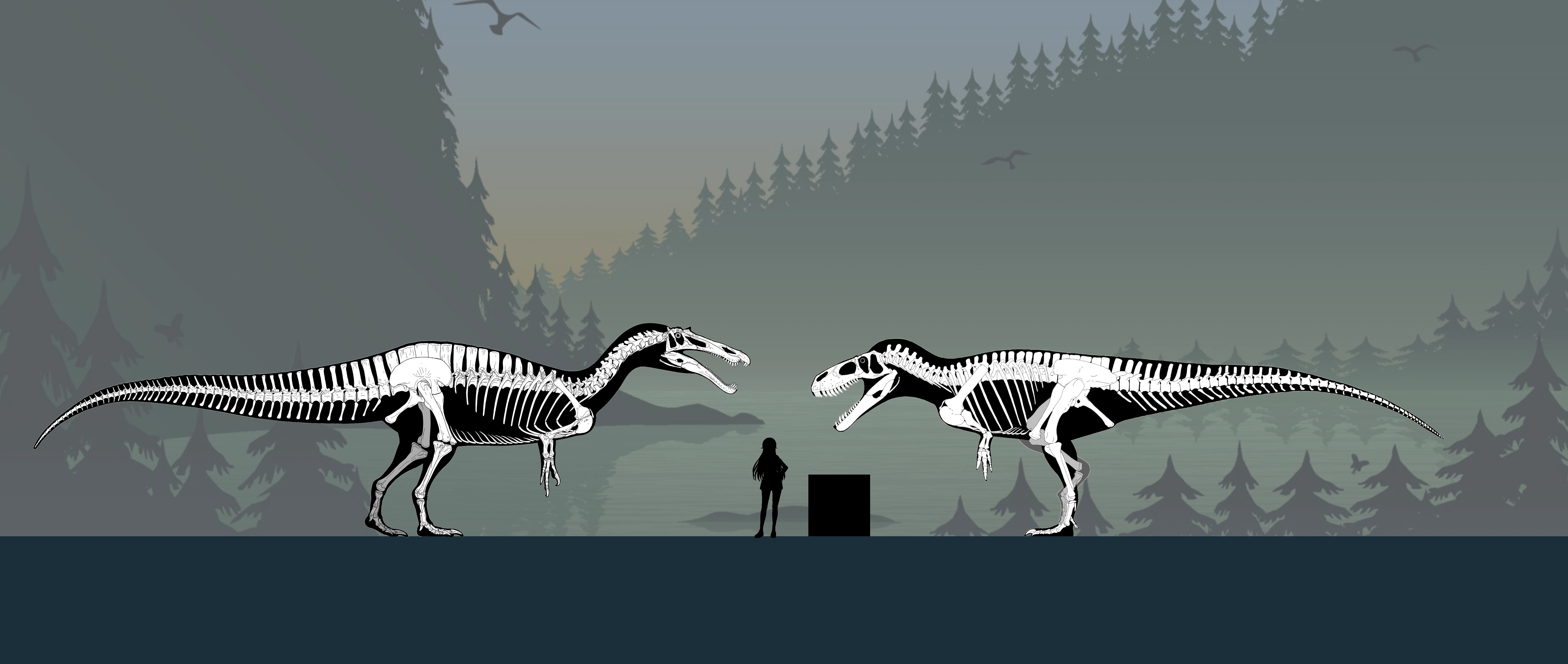 Based size charts 21.0: Suchomimus and Torvosaurus | Fandom