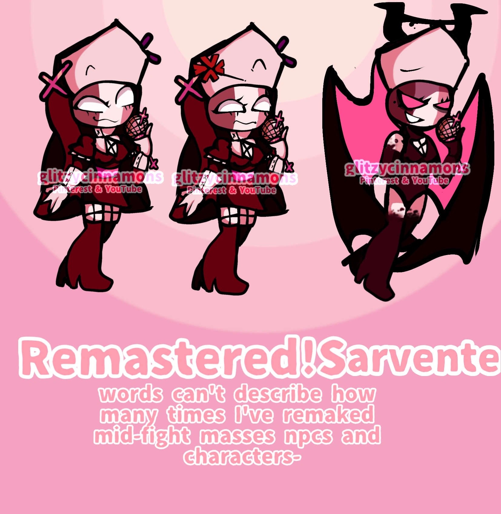 I modified my mid-fight masses remake sprites | Fandom