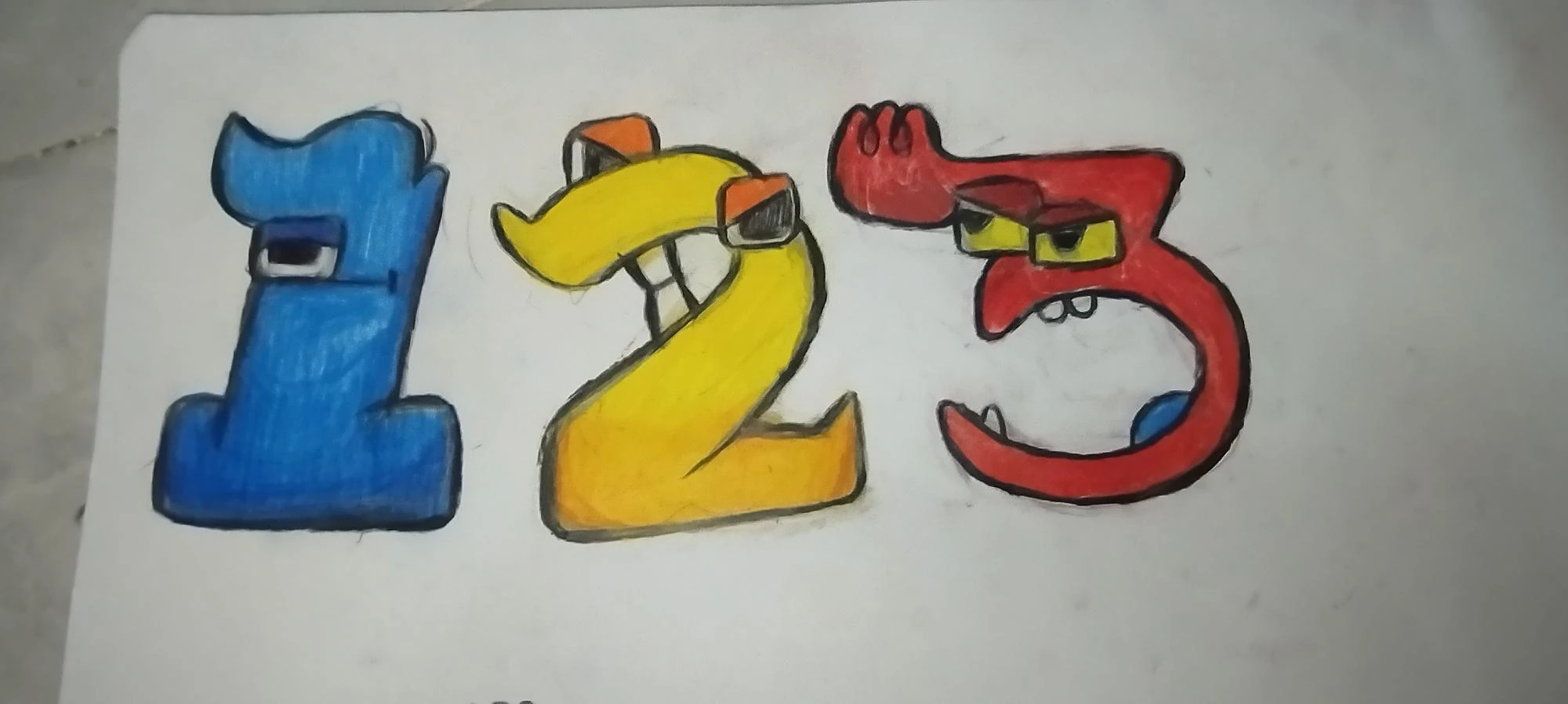 My drawing of Number Lore 1-3 | Fandom