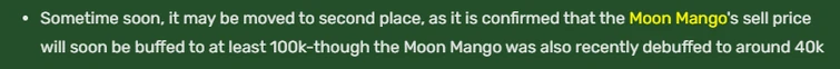 do you think moon mango will be buffed | Fandom
