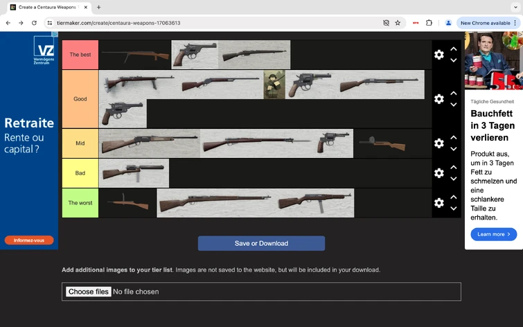 roblox centaura gun tier list | Fandom