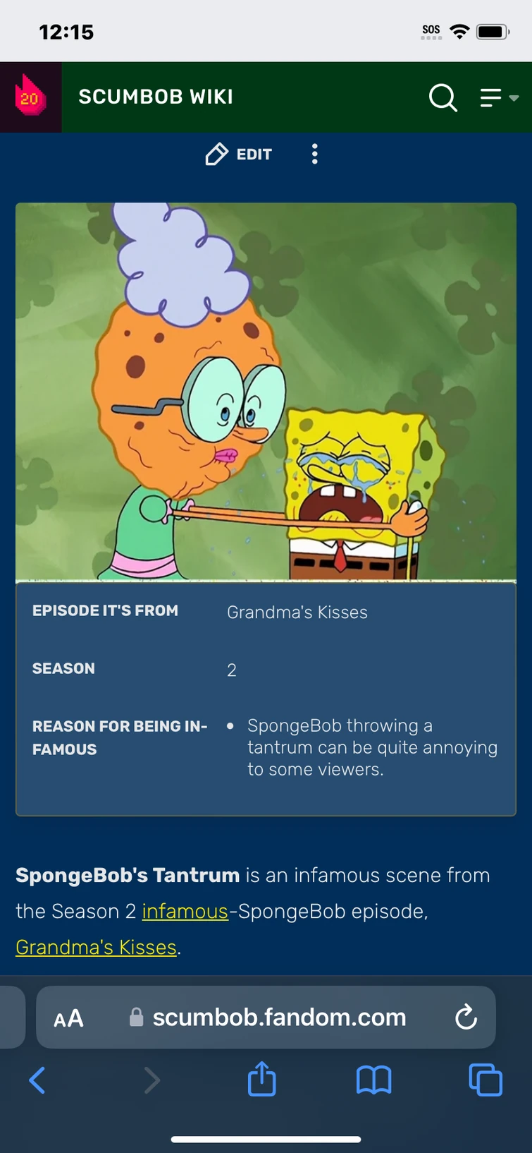 Discuss Everything About ScumBob Wiki | Fandom