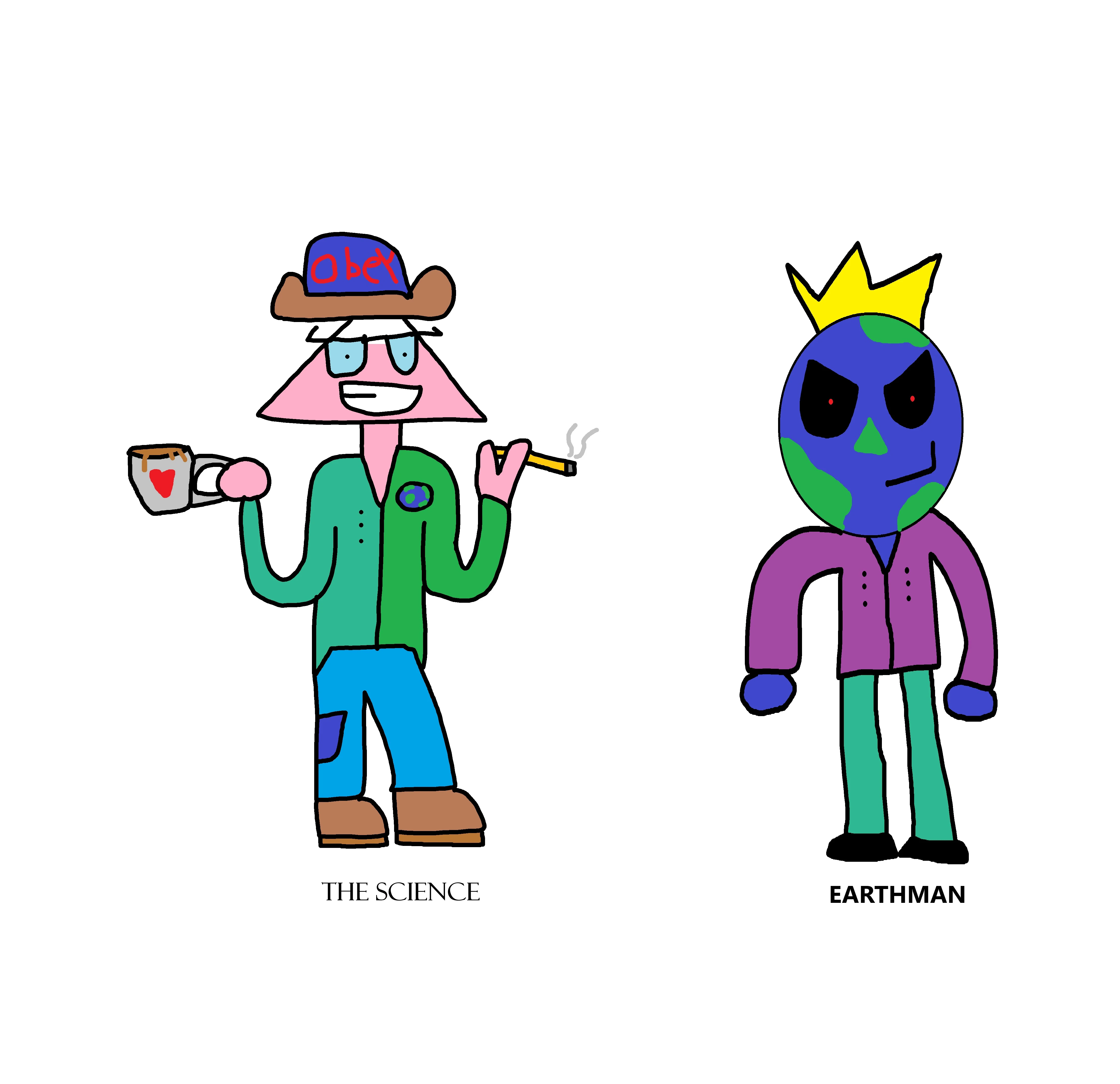 New designs of Earthman and The Science | Fandom