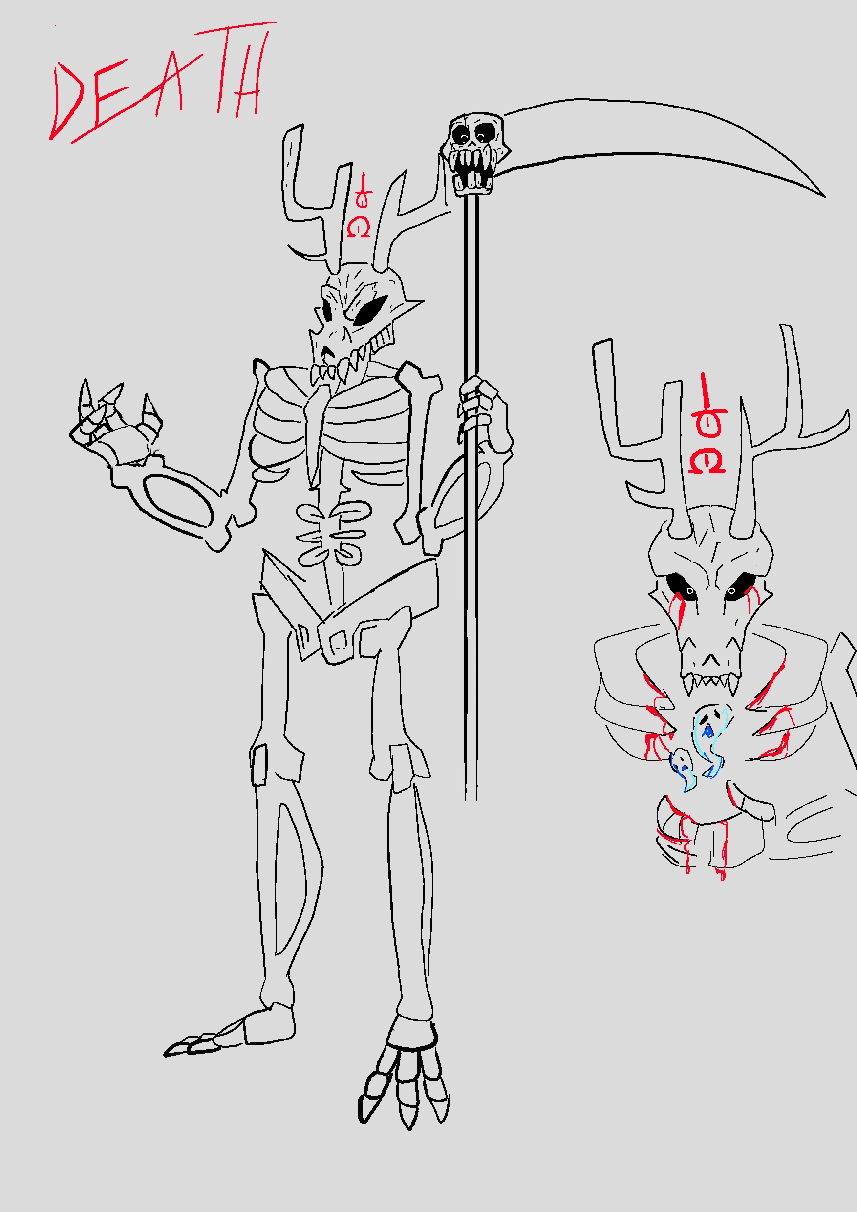 Death oc (i remade an old drawing of mine) | Fandom