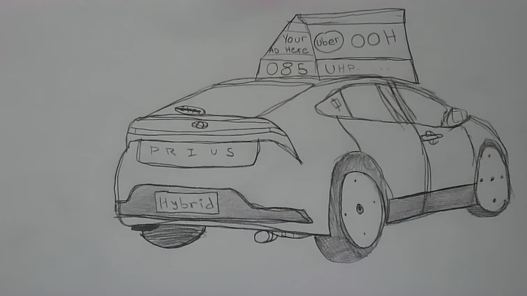 Finally drew the CyberTruck. And attempted to Draw a Prius ( Uber OOH ...