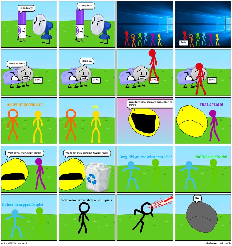 AvA and BFDI Crossover (Comic) | Fandom