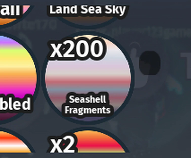 Selling 200 seashell fragment palettes | Fandom