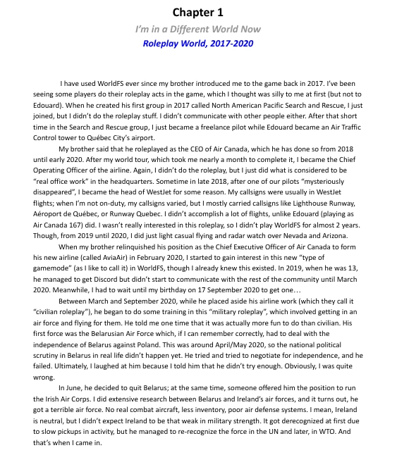 Roleplay History, Explained in My Novel. | Fandom