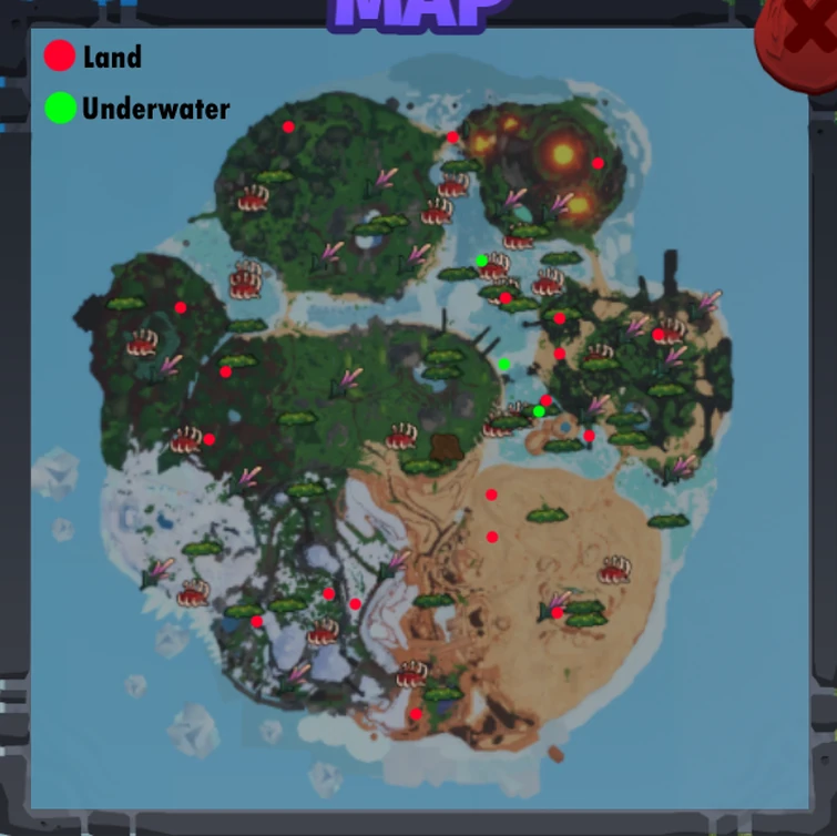 anyone have a map showing all the pearl spawn locations? | Fandom