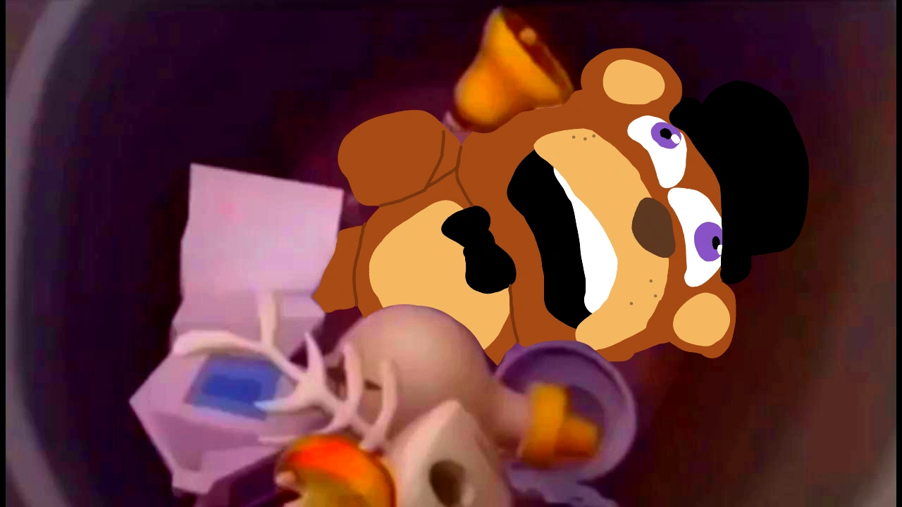 Fazbear 64 in a trashcan. | Fandom