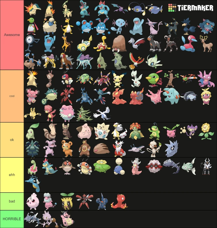 gen 2 tier list (this will become a series...) | Fandom