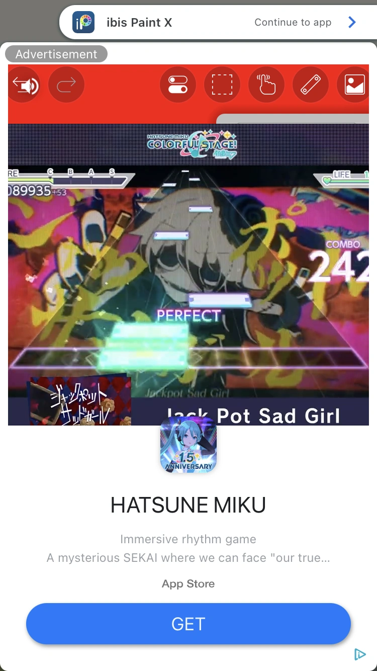 I GOT A PROJECT SEKAI AD IN IBIS PAINT | Fandom